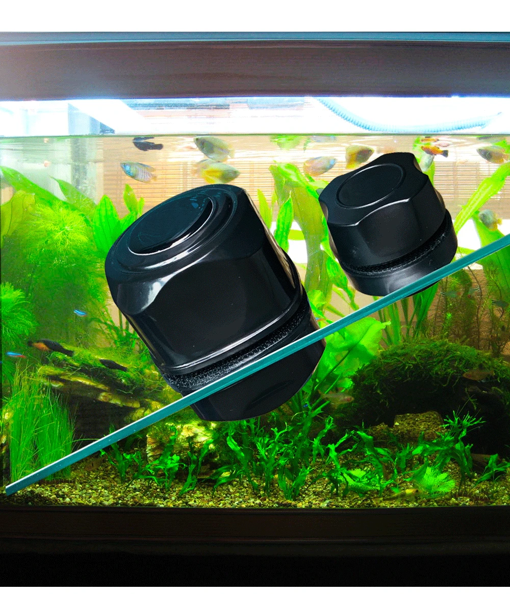 Entretien,Brosse magnétique de nettoyage pour Aquarium en verre,racleur ...