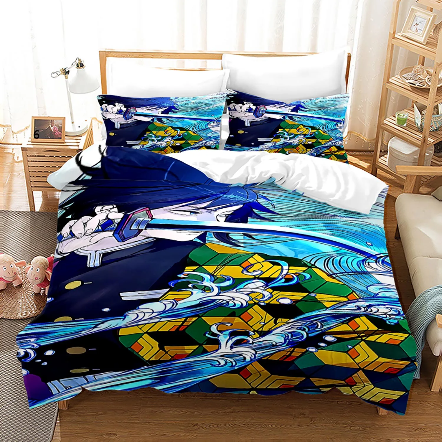 Demon Slayer Bedding Set Single Twin Full Queen King Size Demon Slayer ...