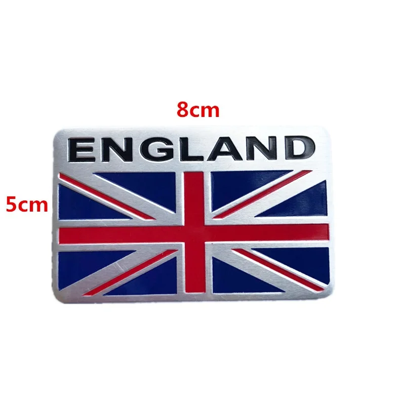 3D aluminum ENGLAND letter Emblem Badge Decal Car sticker British flag ...