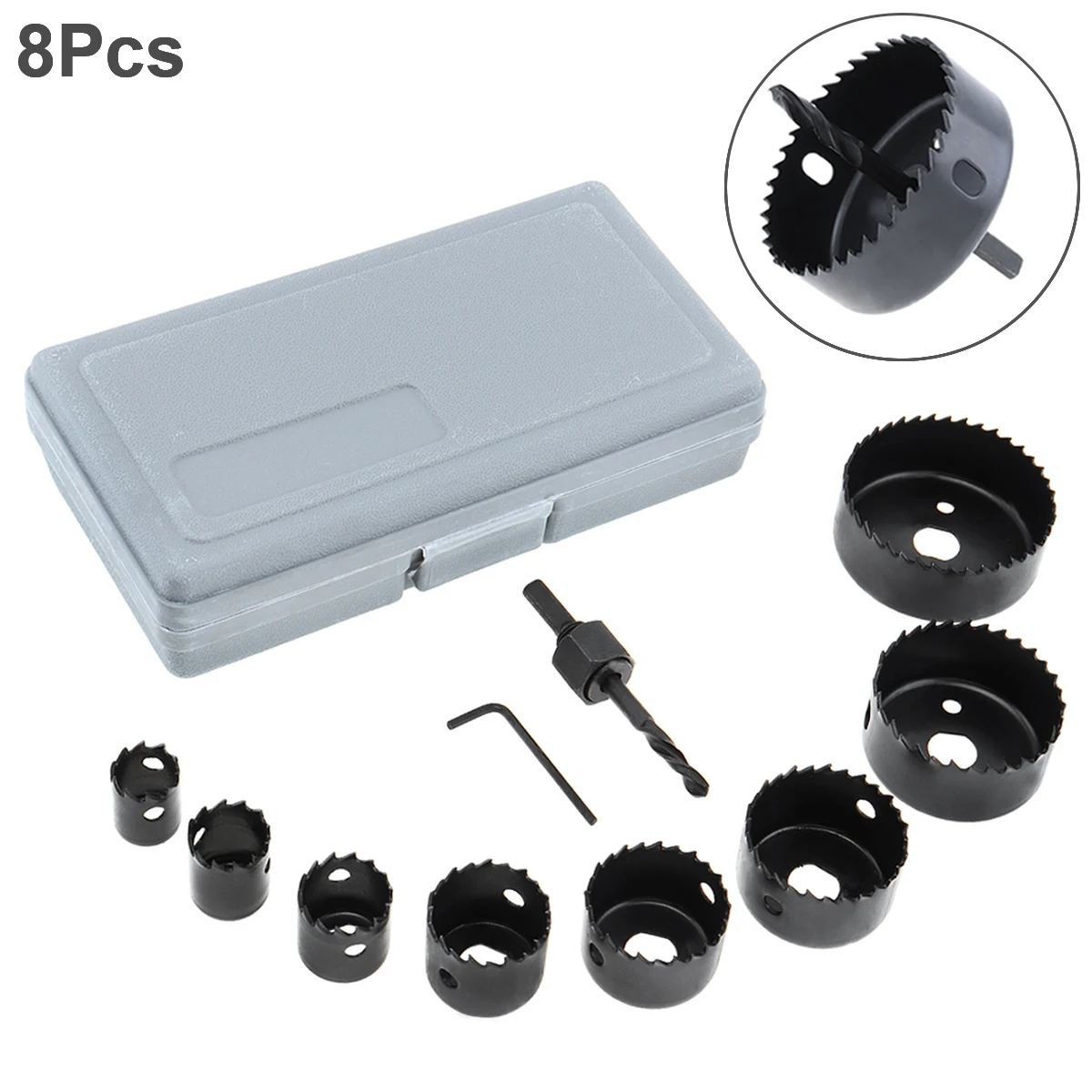 8/10/13pcs Hole Saw Bit Diameter 19-64mm Sheet Metal Alloy Circular ...