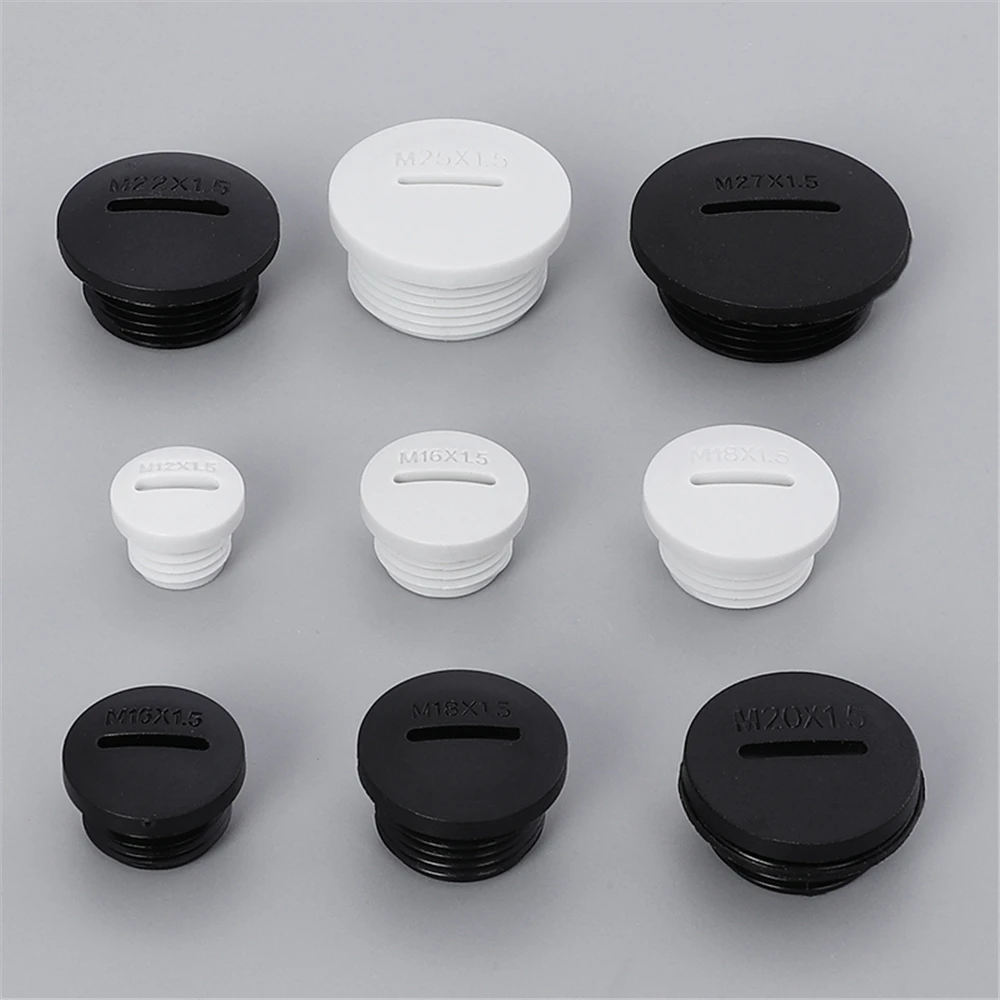 1 Unit Metric M Plastic Waterproof Plug Thread Pipe Fitting End Cap ...
