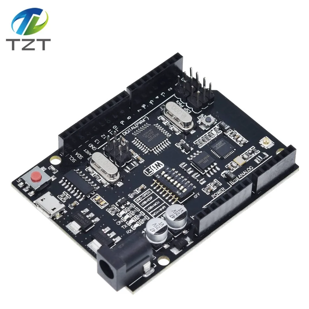 Купить Uno R3 Wifi Atmega328p Esp826632 Мб памяти Usb Ttl Ch340g для Arduino Uno Nodemcu