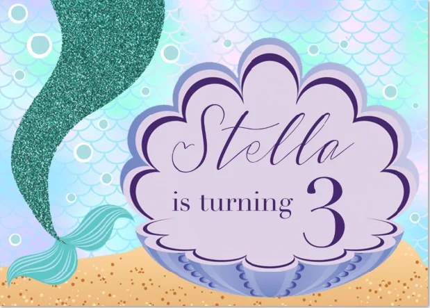 7x5FT-ki-iselle-tirilmi-mutlu-do-um-g-n-partisi-Mermaid-kuyruk-alt-nda ...