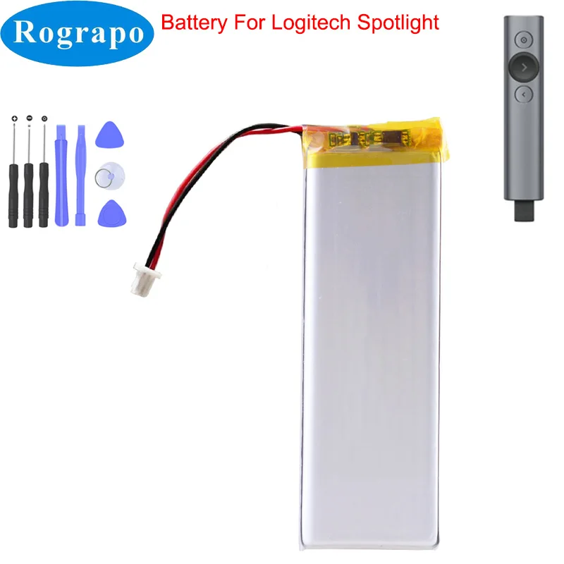 New 0.3WH Li- Polymer PPT Presenter Battery For Logitech Spotlight ...