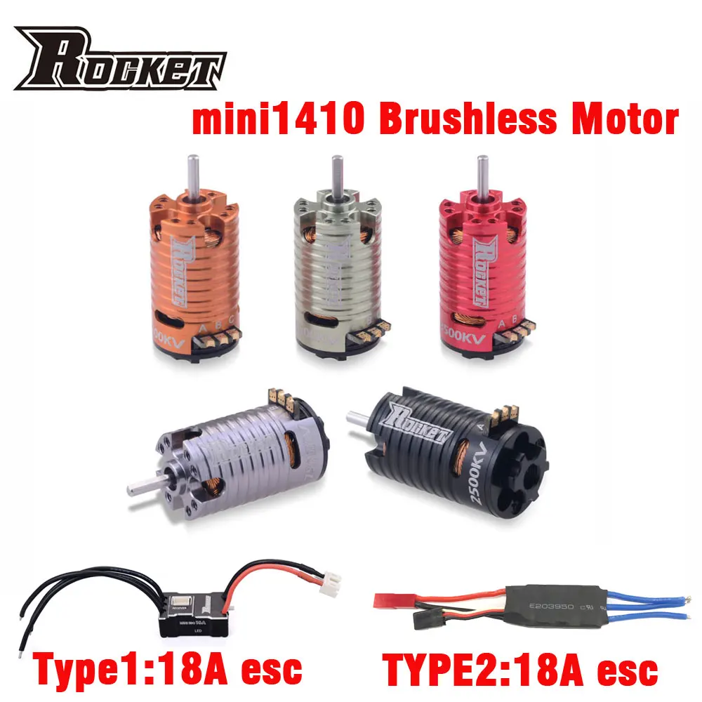 SURPASS HOBBY ROCKET Mini 1410 3500KV 5500KV 7500KV Brushless Motor 18A ...