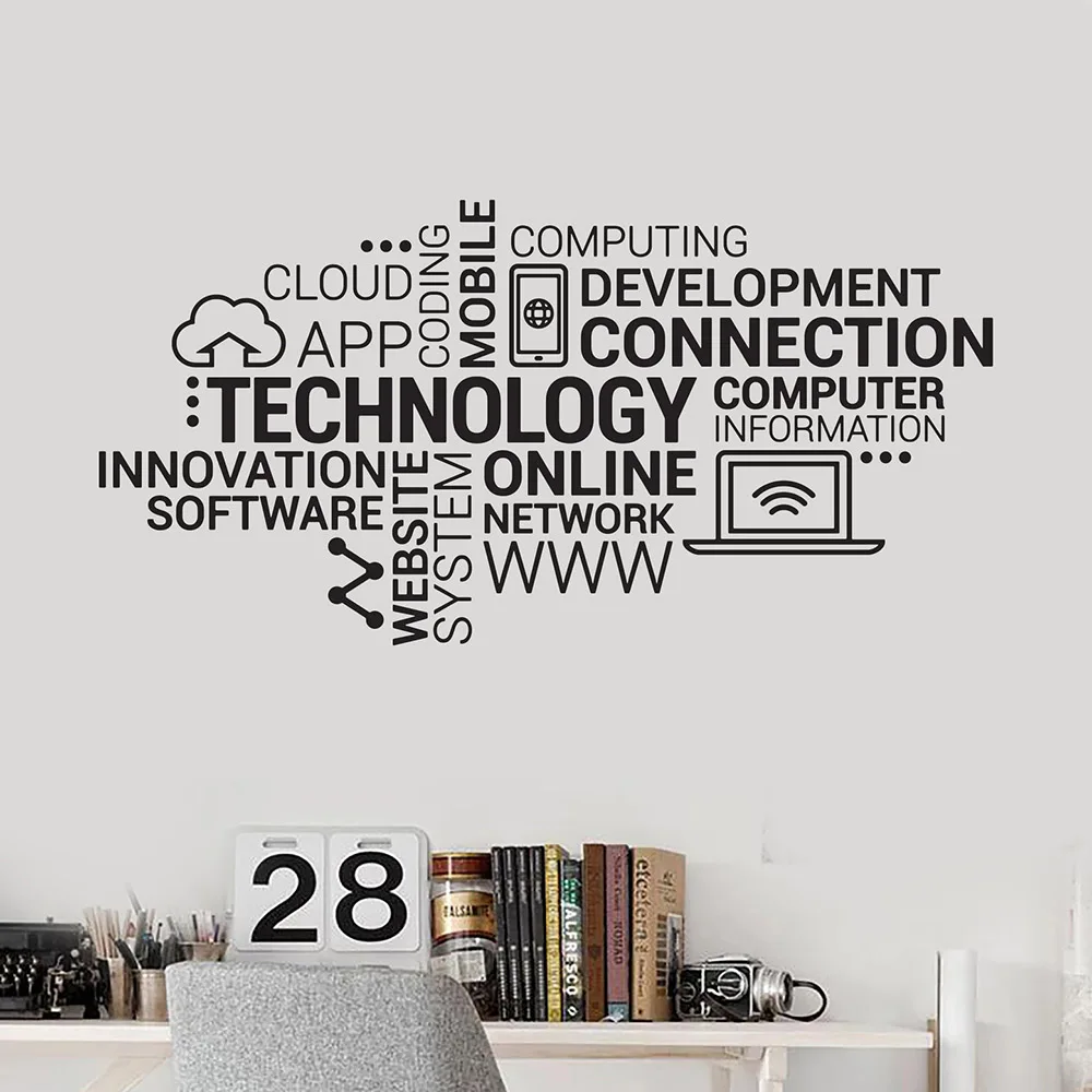 Technology-Letters-Vinyl-Wall-Decal-Company-Internet-Innovation-Words ...