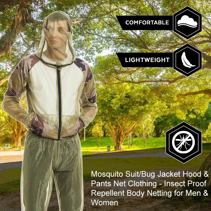 Unisex-Fishing-Clothes-Mesh-Hood-Mosquito-Repellent-Suit-Anti-Mosquito ...