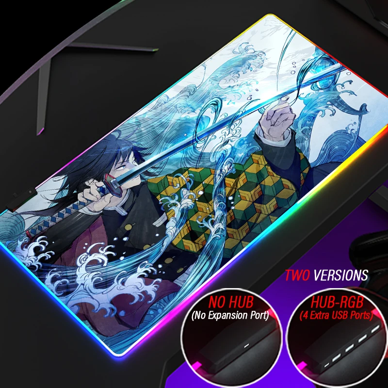 Demon-Slayer-Custom-DIY-Zenitsu-RGB-Luminous-Mouse-Pad-Gradient-LED ...