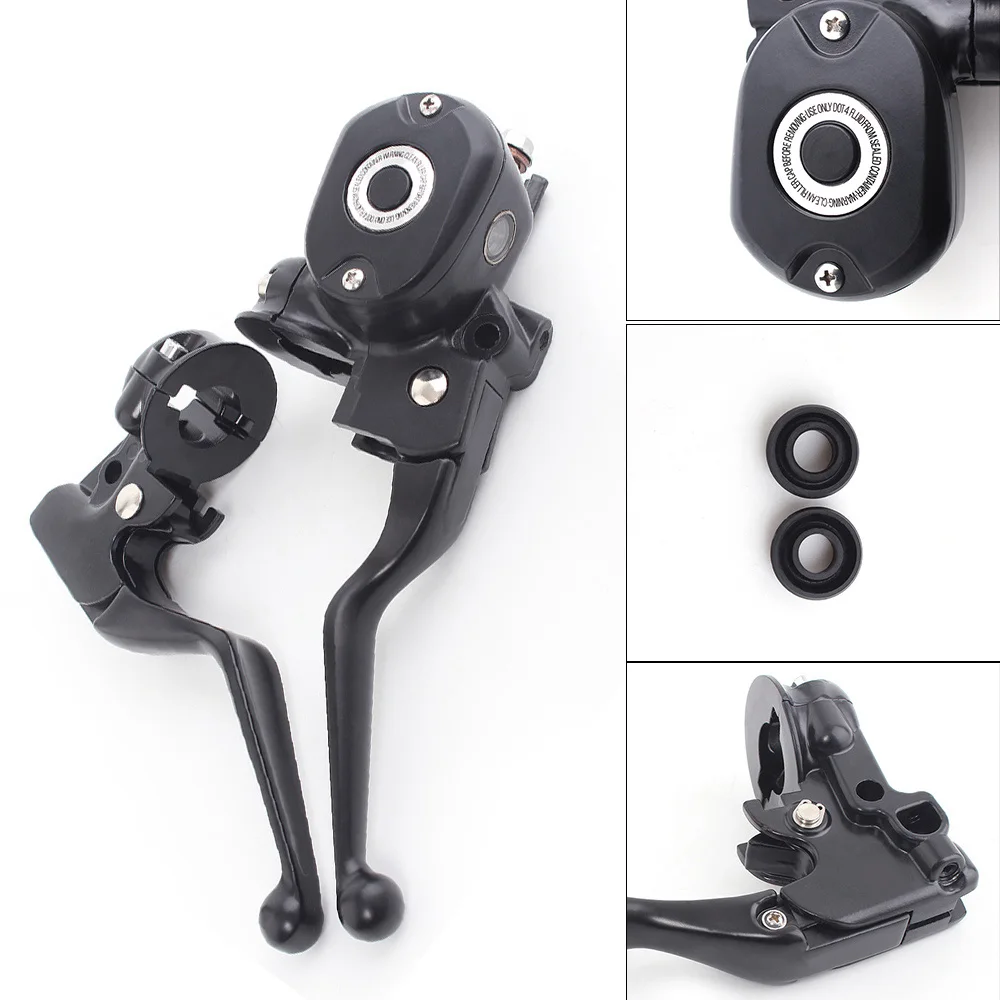 Motorcycle Hand Control Reservoir Brake Clutch Levers For Harley ...