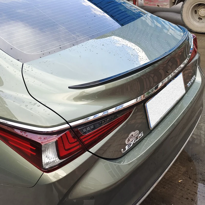 CEYUSOT For Car Trunk Accessories Spoiler NEW Lexus ES Series ES200 ES300h PU Material Rear Lip ...