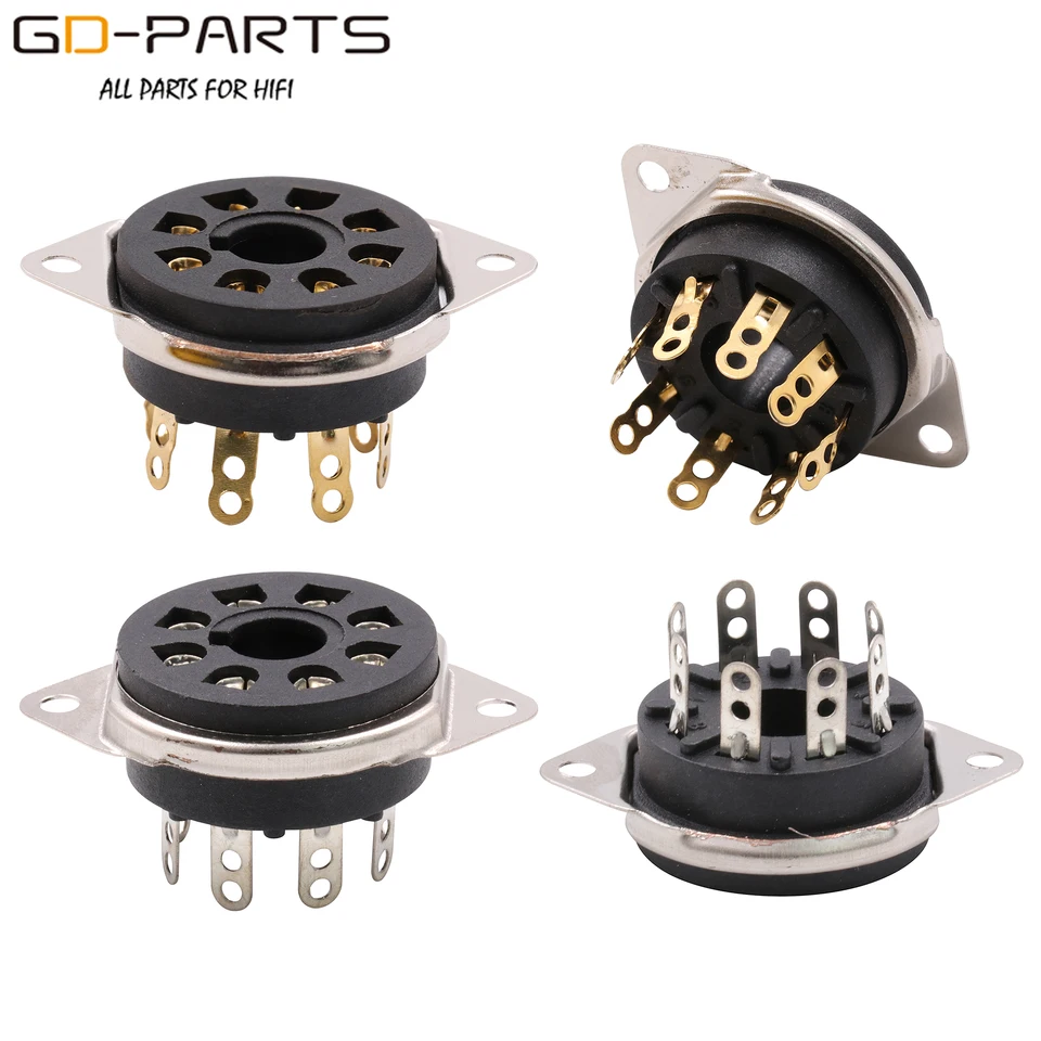 Bakelite Octal 8-pin Sockets For Vacuum Tubes 2-Pack Bakelite Octal 8 ...