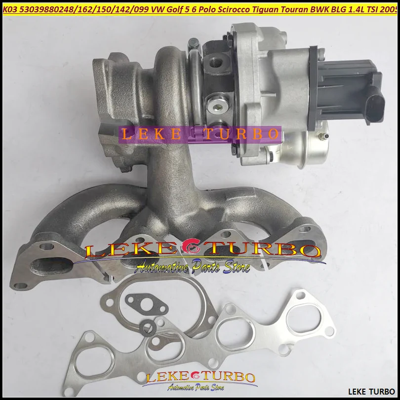 Turbo K03 53039700248, 53039700162, 53039700150, 53039700099 para VW ...