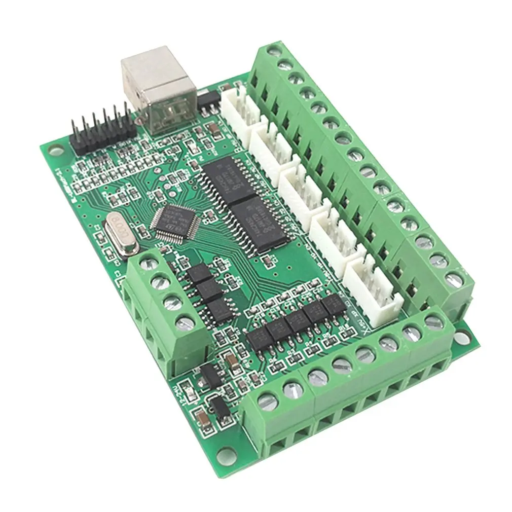 USB MACH3 CNC Breakout Board 100KHz Driver Motion Controller 5-Axis ...