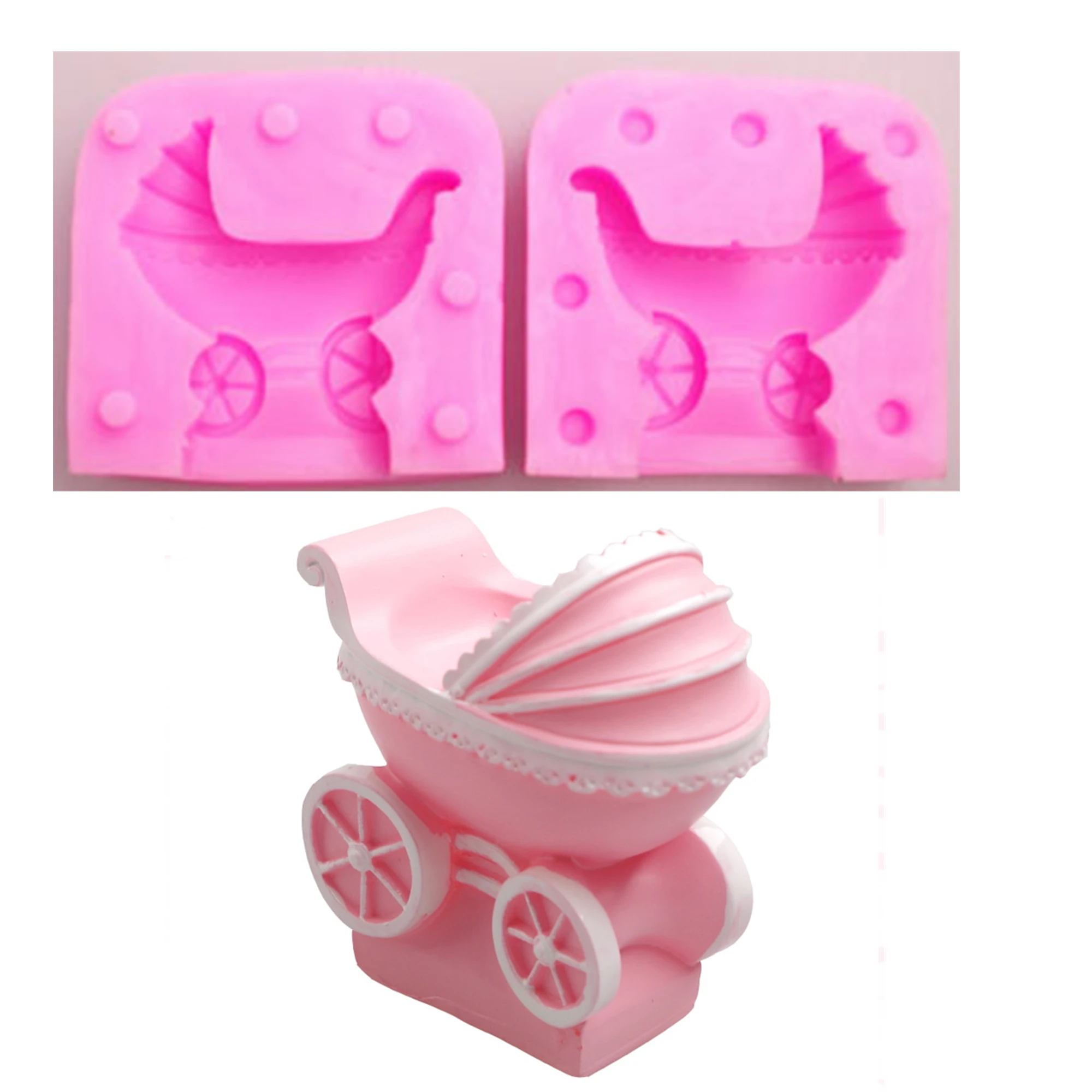 Baby Car Diy Silicone Resin Molds For Baking Kitchen Fondant Cake ...