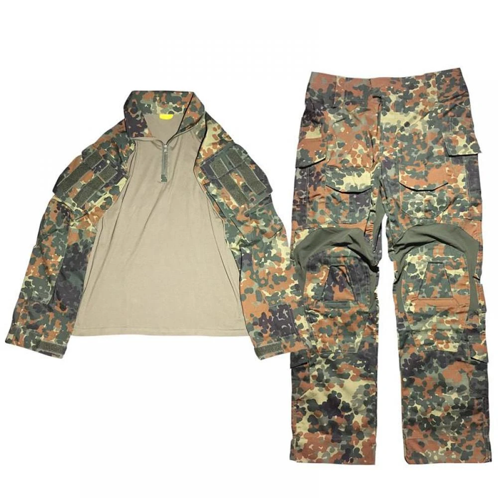 COMBAT uniform Frog Suit GEN3 Flecktarn camouflage quick drying ...