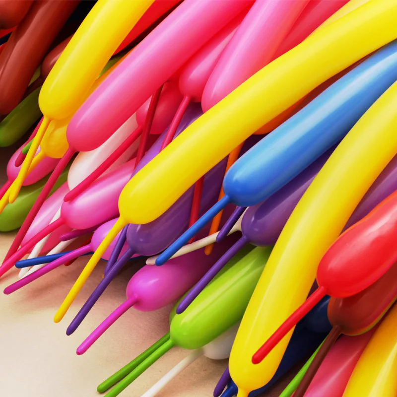 Globos largos de látex para niños, globo de aire mágico para modelar ...