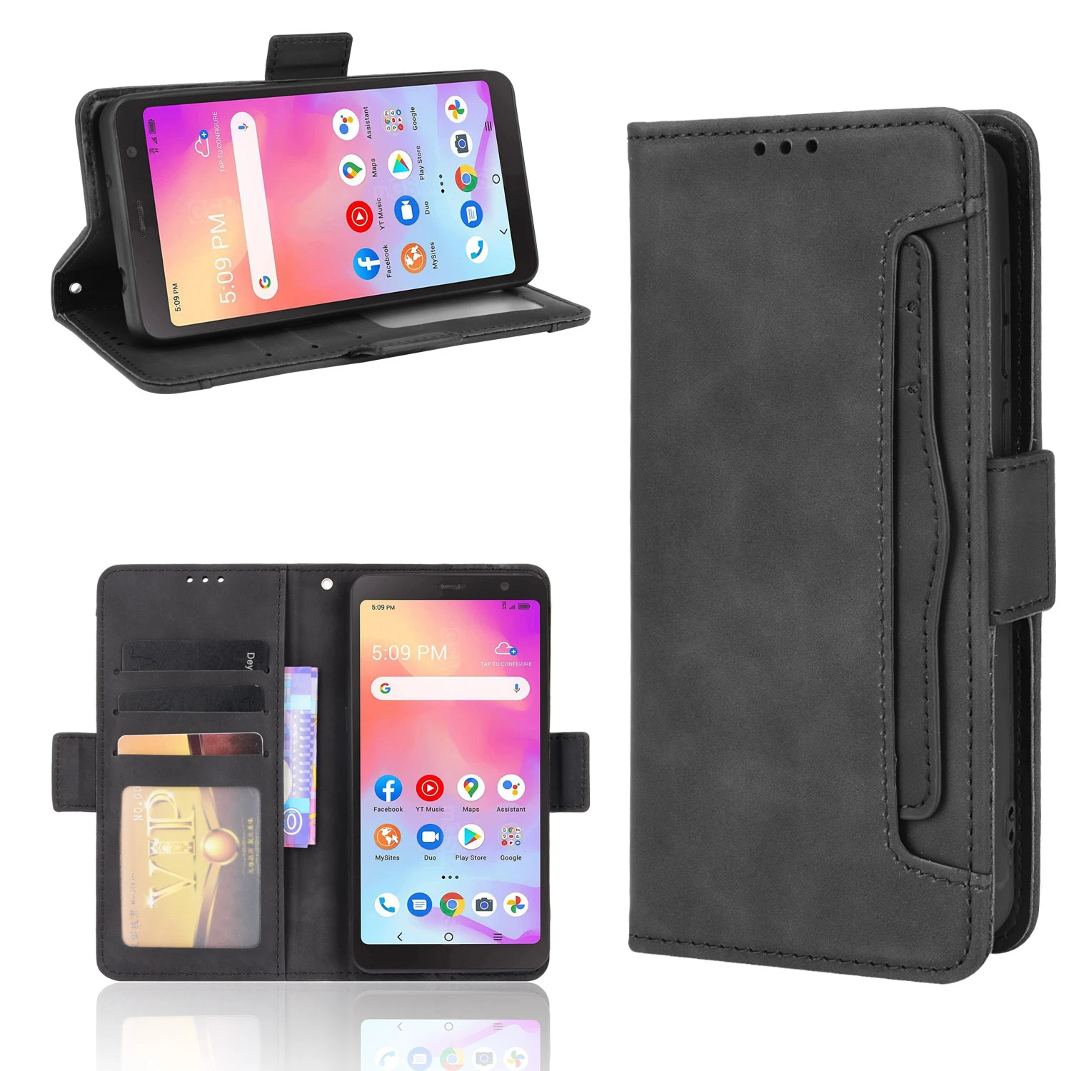 Leather Flip Phone Case For Tcl 20se A3 A3x 20y / 20ax 5g / 20r 5g ...