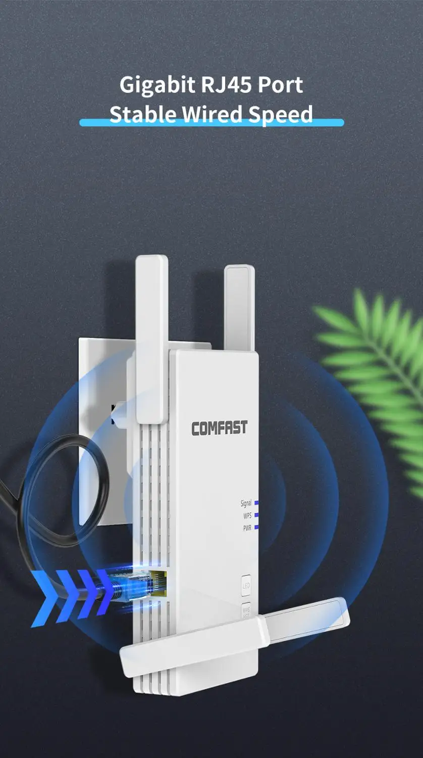 High-Speed-1200Mbps-2100Mbps-Dual-Band-Wireless-Wifi-Repeater-Extender ...