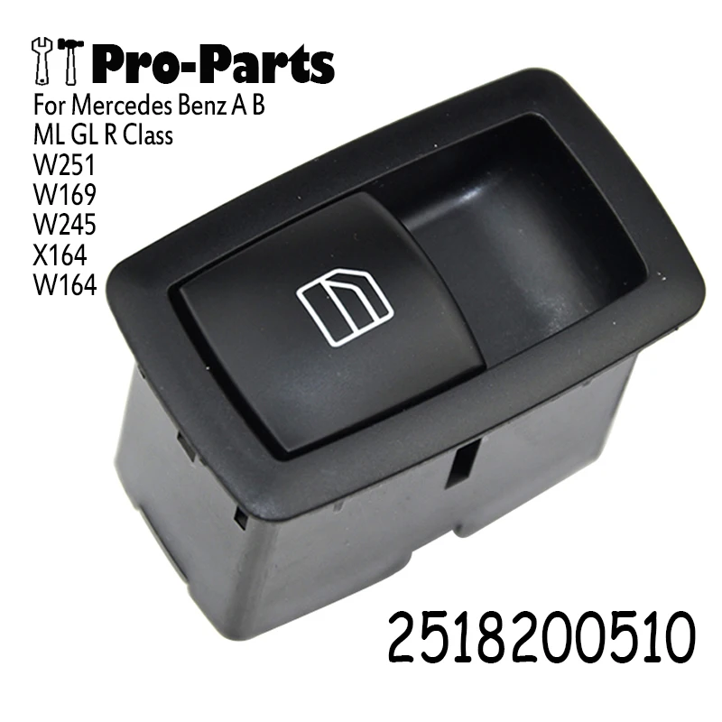 New 2518200510 Single Window Control Switch Button For Mercedes Benz A ...