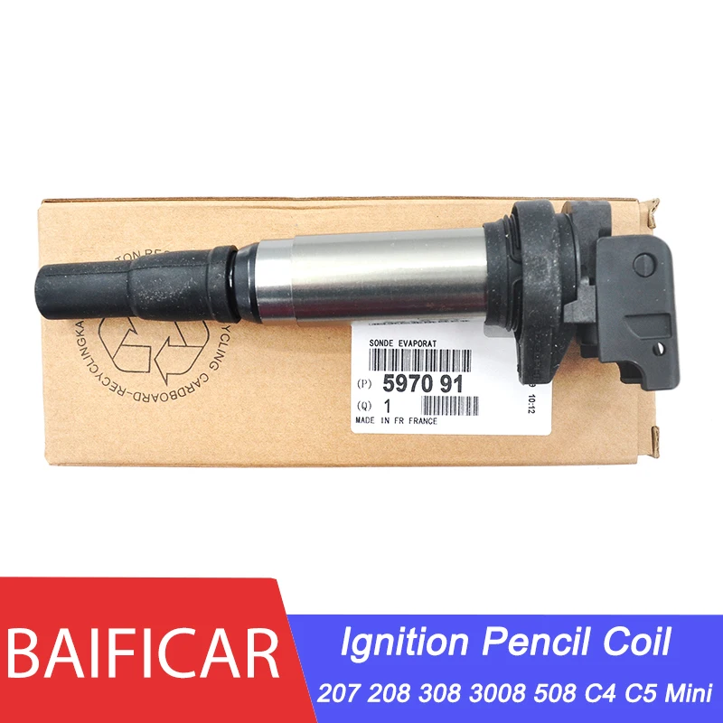 Brand Genuine Ignition Pencil Coil 597091 597064 For Peugeot 207 208 ...