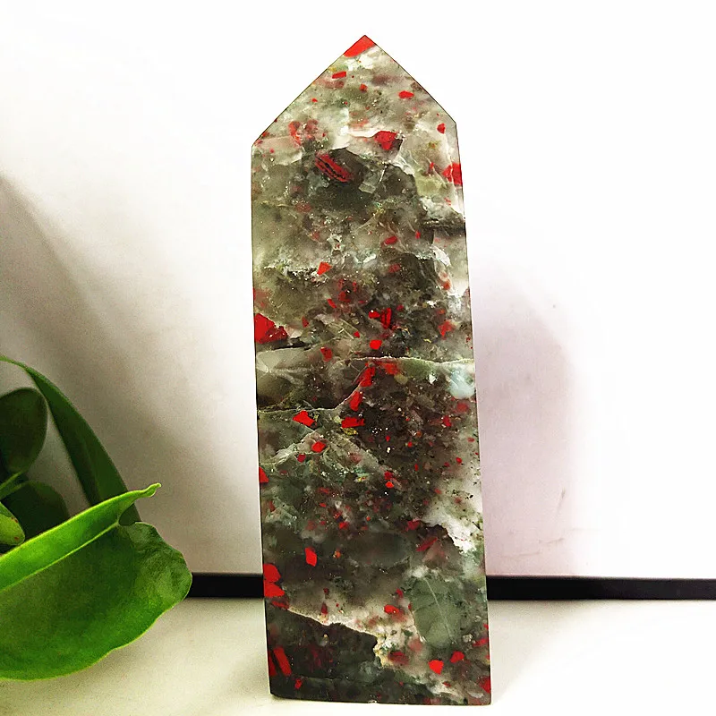 Rocks & Geodes Home Décor 1784G Natural dragon blood stone tower quartz ...