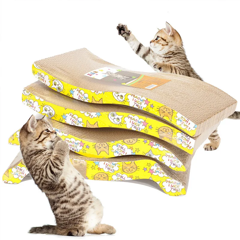 Griffoir,Grattoir en carton pour chats,jouets portables,planche à ...
