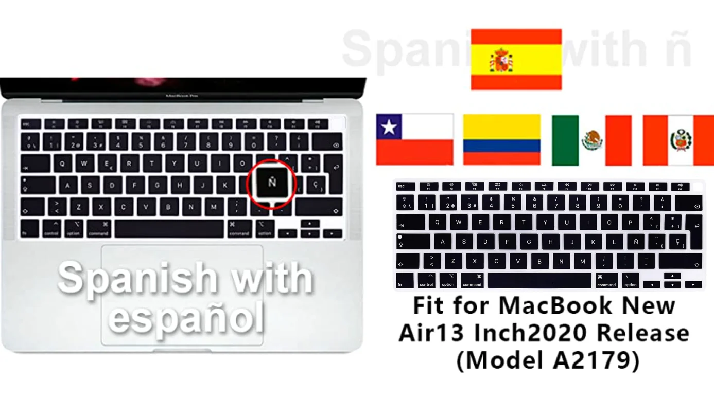 Spanish-Spain-for-MacBook-Air-13-inch-2020-Release-A2179-A2337-M1-Air ...