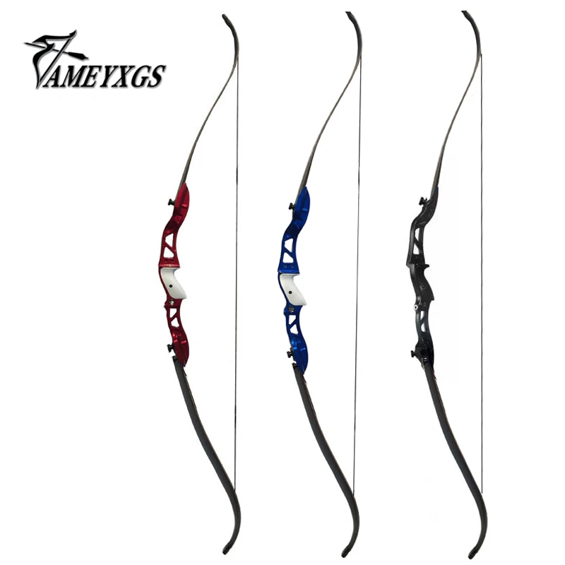 66inch Recurve Bow Metal Bow Riser RH Take down 26lbs 38lbs Archery Bow ...