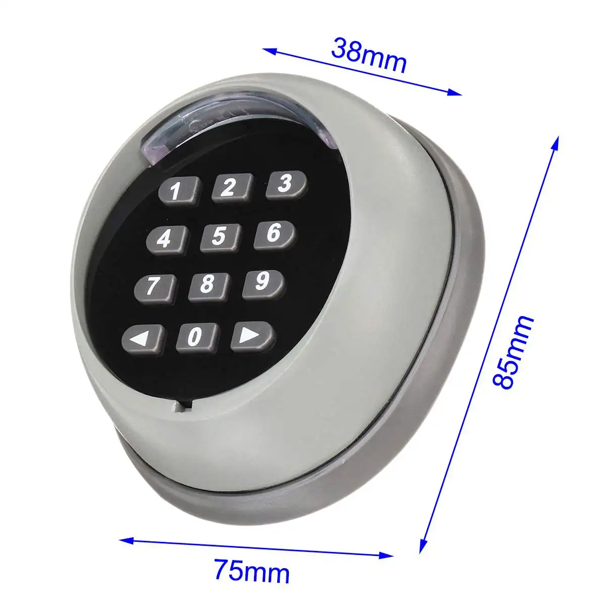 Metal Wireless Keypad Gate Opener Keypad Rolling Code 433mhz Keypad with Channel Receiver for ...