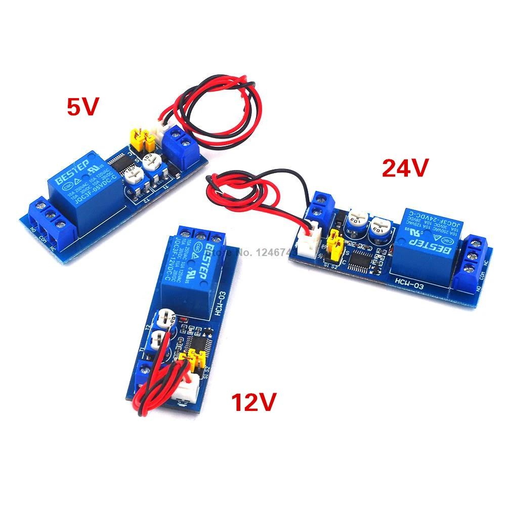 DC 5V 12V 24V Infinite Cycle Delay Timing Time Relay Timer Control ON OFF Loop Switch Module ...
