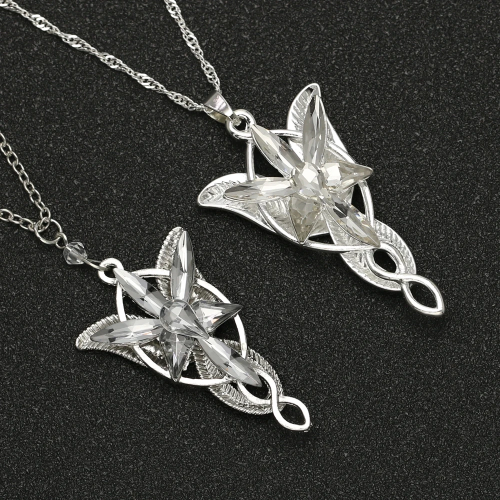 Arrwen Evenstar Necklace Elfstone Elessar Arargorn Galadriel Elves ...