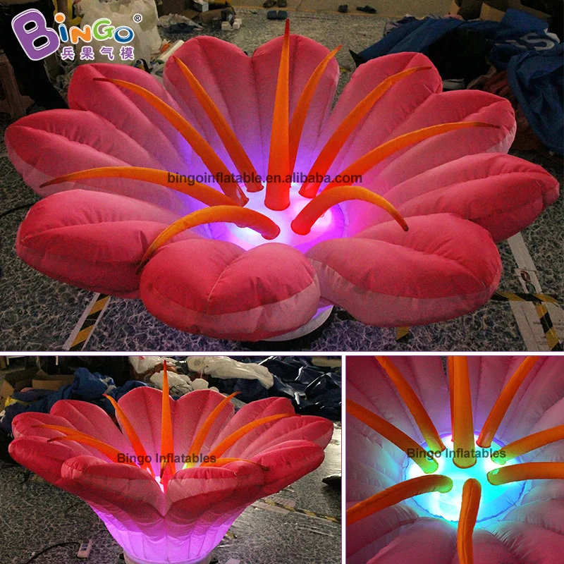 STRONG-MATERIAL-1m-inflatable-trumpet-flower-landing-on-the-ground ...