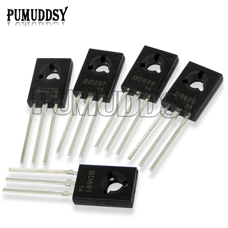 10PCS-BD237-BD679-BD680-BD681-BD682-TO-126-BD238-BD677-BD678-BD875 ...