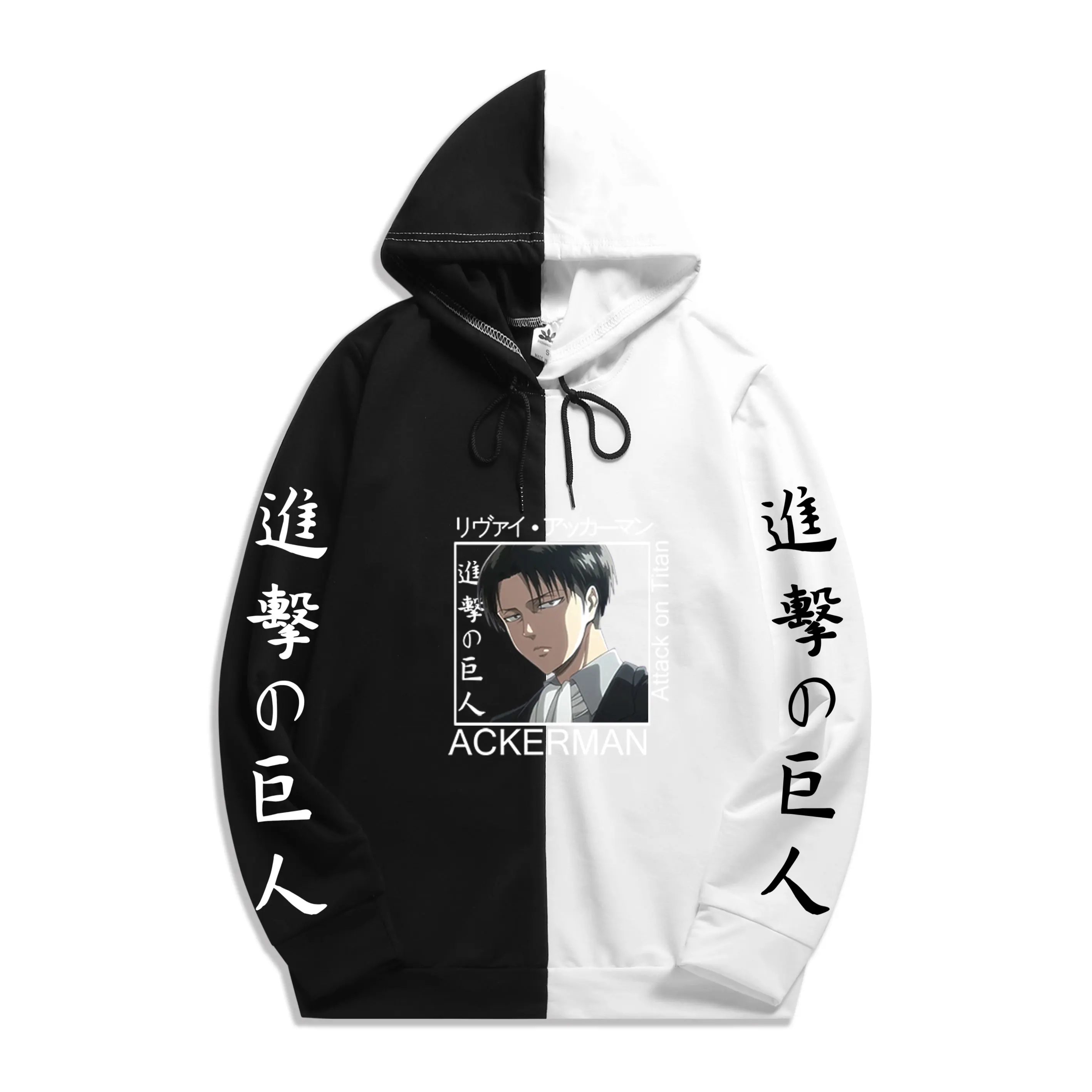 summer Patchwork Thin Streetwear Anime Attack On Titan Harajuku Hoodies ...