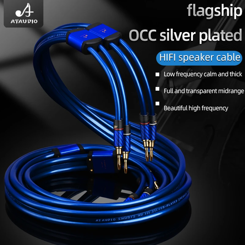 Ataudio Occ Silver-plated Hifi Speaker Cable High Fidelity Main Speaker ...