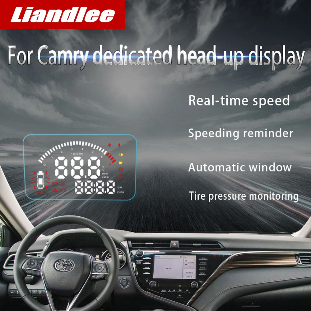Liandlee полнофункциональный Автомобильный дисплей HUD для Toyota Camry ...