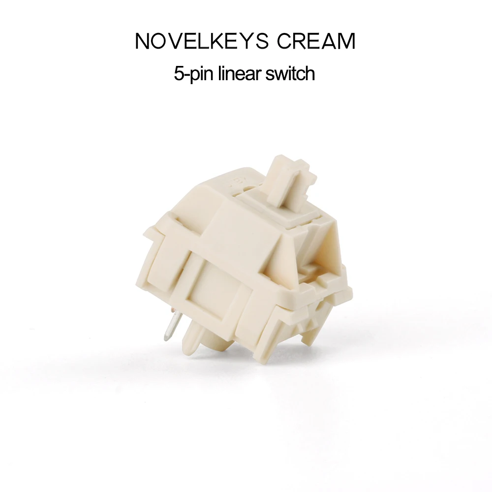 Kailh NovelKeys Cream Switch for Mechanical Keyboard 5Pins Linear POM ...