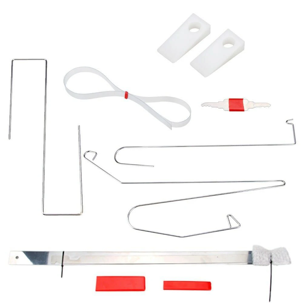 New 1 set(10pcs) Car Door Key Lost Lock Out Emergency Open Unlock Tool ...