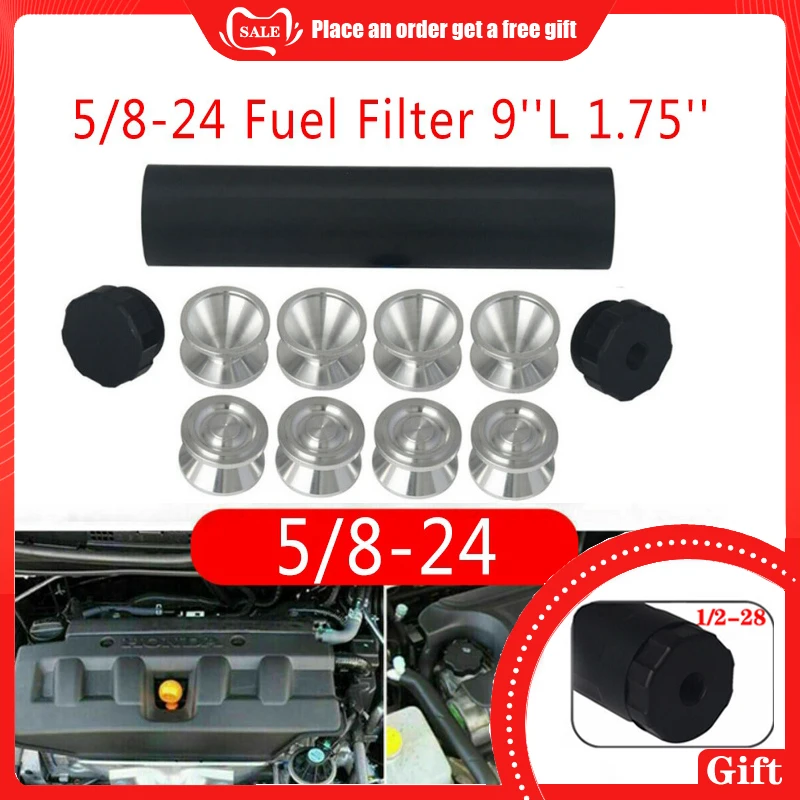 pcmos 11Pcs 5/8 24 Fuel Filters Fuel Trap Solvent Filter 1.75 inch OD ...