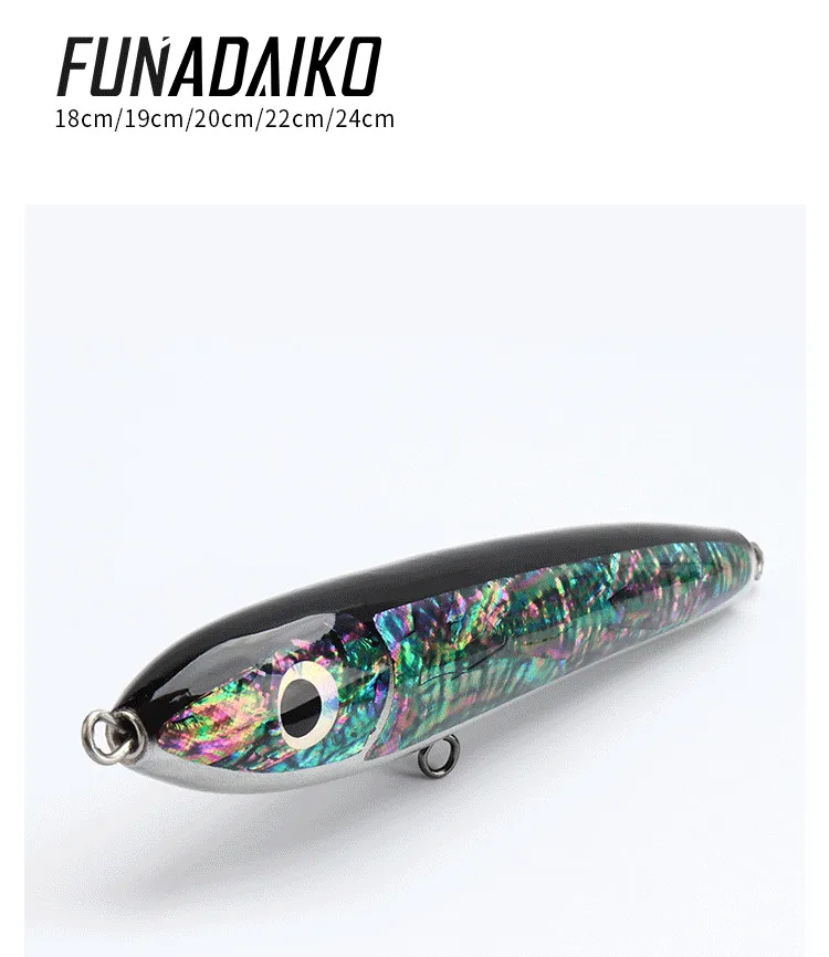 Wooden Fishing Lures Baits Stickbaits | Abalone Stickbait | Tuna Stick ...