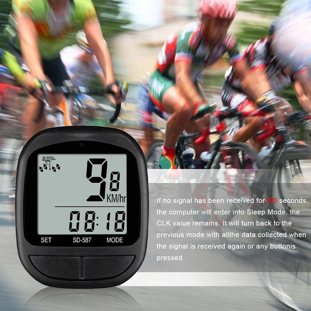 Compteur vélo,Compteur de vélo filaire,écran numérique LCD,étanche ...