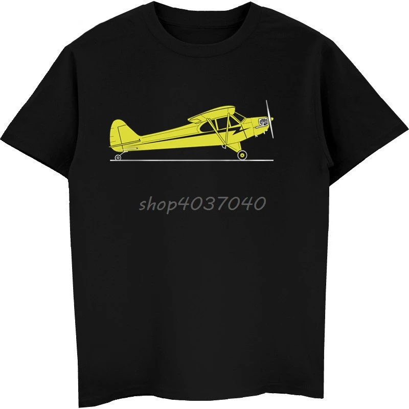 New-Men-Cotton-Short-Sleeve-T-Shirt-Aeroclassic-PPL-Pilot-Piper-Cub ...