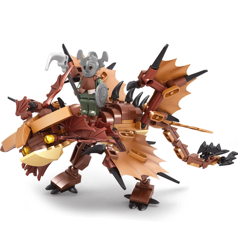 Ausini-Dragon-Knight-Building-Blocks-Construction-City-Toys-for ...
