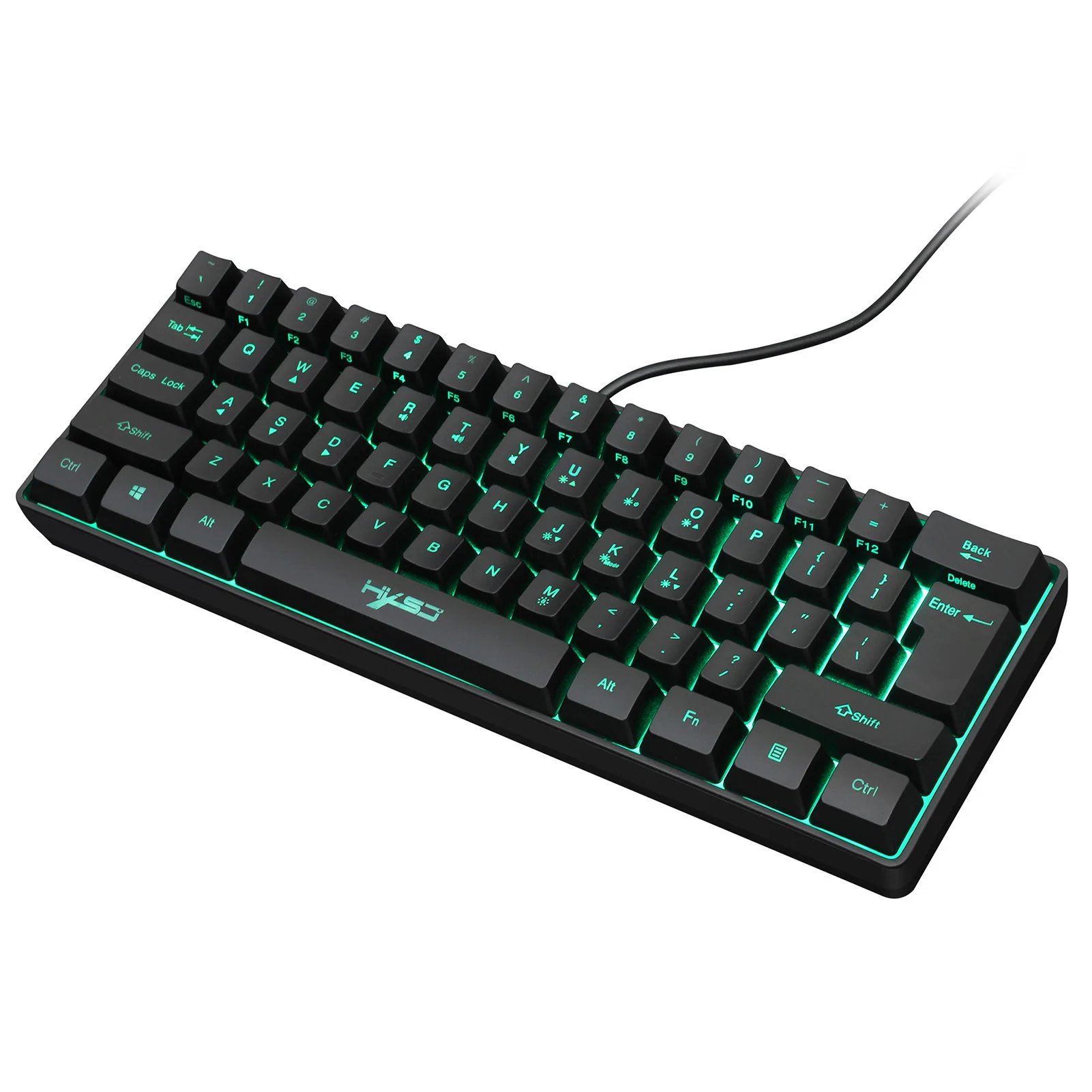 HXSJ V700 RGB Streamer Wired Gaming Keyboard Wired Keyboard 61 key ...