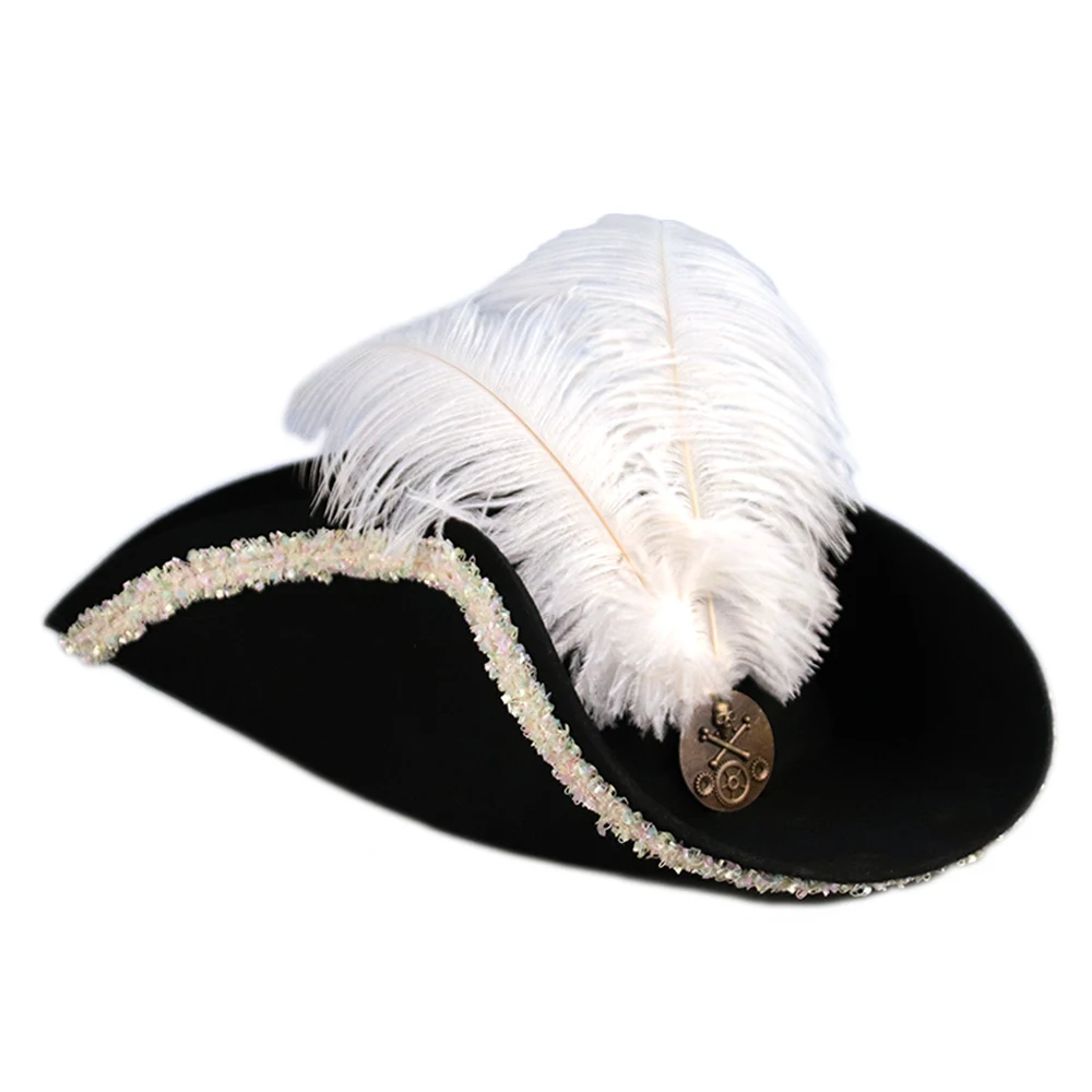 Pirate Captain Hat With Feather