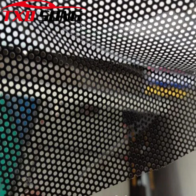 53cmx300cm-Fly-Eye-Perforated-Tint-Mesh-Film-Black-One-Way-Vision-Car ...