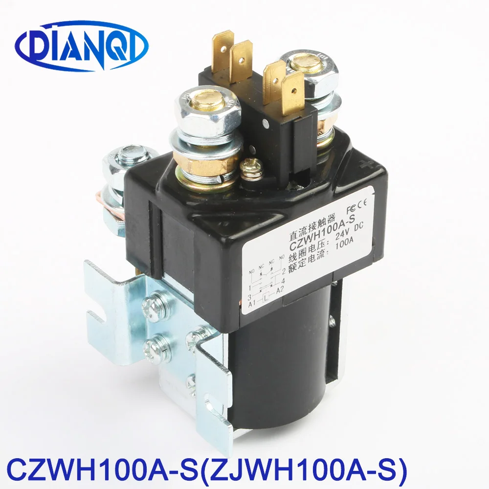 Sw84-s No+nc 12v 24v 36v 48v 60v 72v 100a Dc Contactor Zjwh100a-s For ...