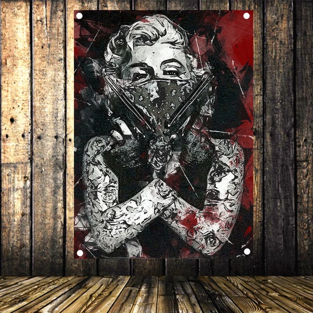 Marilyn Monroe American Flag