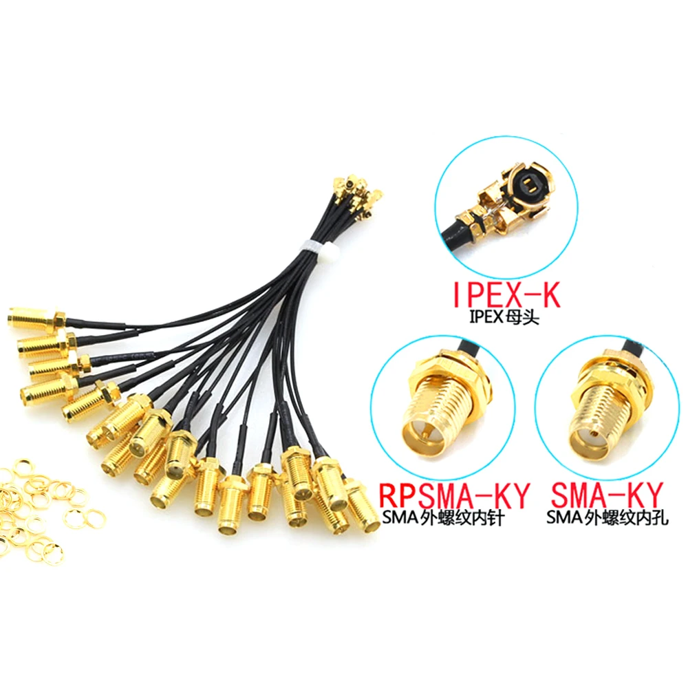 5pcs Sma Connector Cable Female To Ufl/u.fl/ipx/ipex Ufl To Sma Female ...