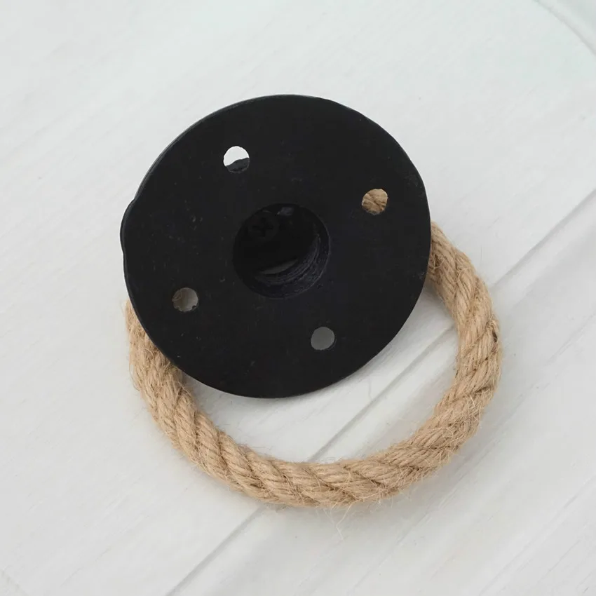 POIGNEE DE PORTE,--Boutons De Tiroir Rétro En Corde De Chanvre, Anneau ...
